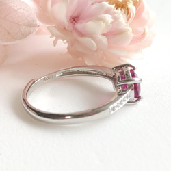 一点のみ！ルベライト 天然石 リング S925 8×6㎜ 指輪・リング bamboo shoots 通販｜Creema(クリーマ) 18679637