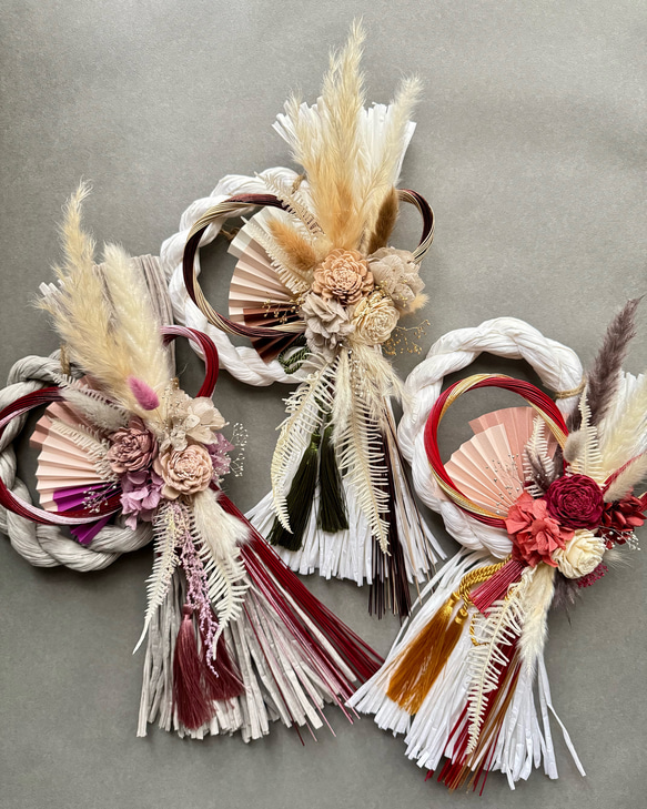 《creema限定》2025 しめ縄 お正月飾り 3種 しめ飾り しめ縄・しめ飾り aim 通販 18683904｜Creema(クリーマ)