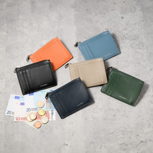 Milagro ミラグロ 姫路 シュリンクレザー スマートウォレット 二つ折り 札入れ 小銭入れなし 姫路産 レザー 牛革 ブラック/チョコ EA-MI-101-BK Milagro ミラグロ 姫路 シュリンクレザー スマートウォレット 二つ折り