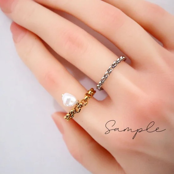 316L サージカルステンレス オープンカン ロロチェーン 真空18Kコーティング 切り売り 金具・チェーン Trois anges 通販 18702178｜Creema(クリーマ)