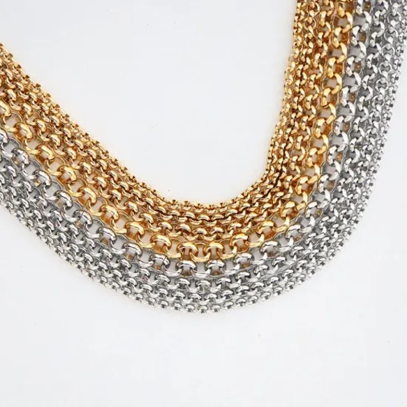 316L サージカルステンレス オープンカン ロロチェーン 真空18Kコーティング 切り売り 金具・チェーン Trois anges 通販 18702178｜Creema(クリーマ)