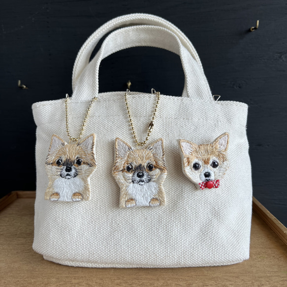 よし様オーダー[1178][1179][1196]いつも、どこでも一緒ブローチ 3点 ブローチ S-ino 通販 18724284｜Creema(クリーマ)