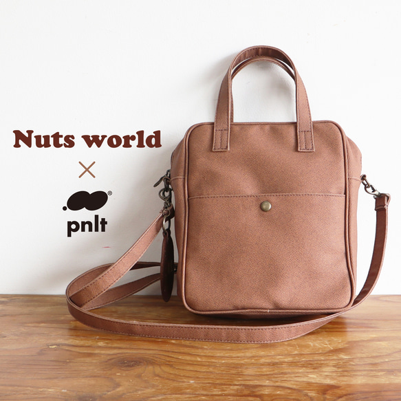 【ビーガンレザー】ピーナッツレザーバッグ | ショルダーバッグ ハンドバッグ 婦人 Nuts world 72035 ショルダーバッグ Nuts world/WTシューズ 通販 ...