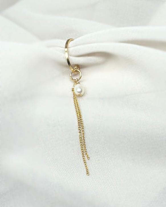 イヤーカフ 痛くない 取れにくい アレルギー対応 揺れる クリスマス ウェディング フォーマル プレゼント イヤーカフ ifinity-Select 通販 18764299｜Creema(クリーマ)