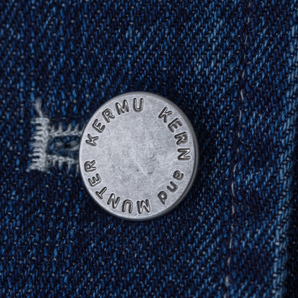 デニム ちび襟 コクーン ジャケット ジャケット kermu 通販 18777011｜Creema(クリーマ)