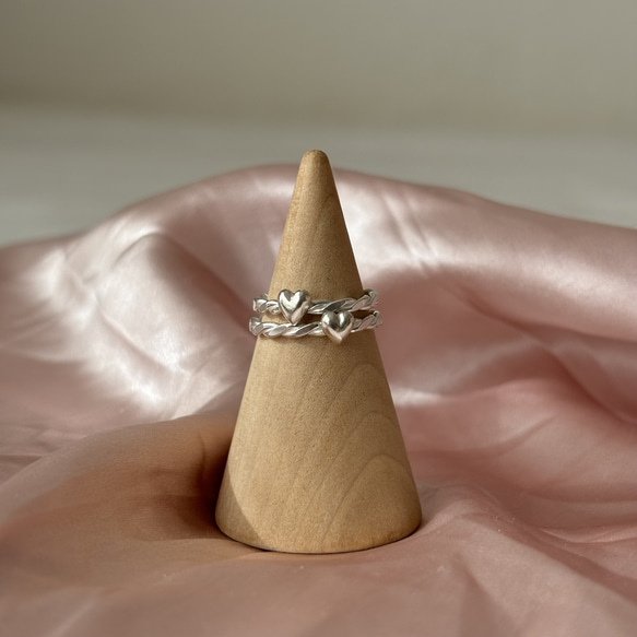 silver950 ちいさなハートのリング/tiny heart ring 指輪・リング ito 通販 18813425｜Creema(クリーマ)