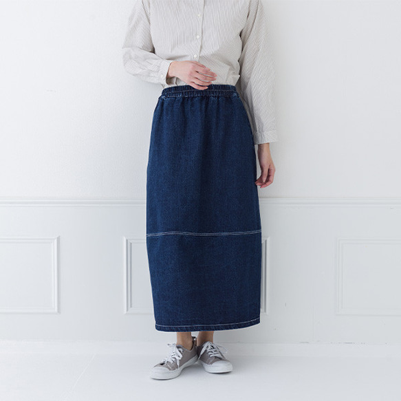 デニム バルーン スカート フレアスカート kermu 通販｜Creema(クリーマ) 18819987