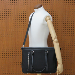 強燃＆高密度ファブリック「エビータ」を使用したビジネス向けトートバッグ No.5025「エビータビジネストートバッグ」 トートバッグ 木和田 ...