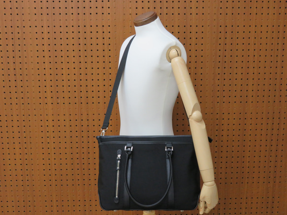 強燃＆高密度ファブリック「エビータ」を使用したビジネス向けトートバッグ No.5025「エビータビジネストートバッグ」 トートバッグ 木和田 ...