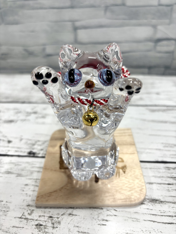 うちの福招き猫 招き猫 ガラス屋 Bepe 通販 18885390｜Creema(クリーマ)