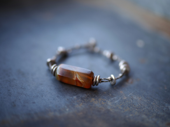 -Agate- double code bracelet ブレスレット - K A L P A - 通販 18891183｜Creema(クリーマ)