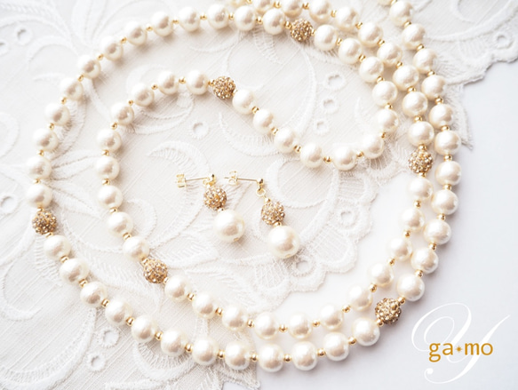 『Creema限定 春の福袋 2025』キラキラロング（キスカ）2点セット ネックレス・ペンダント gamo 通販 18893551｜Creema(クリーマ)