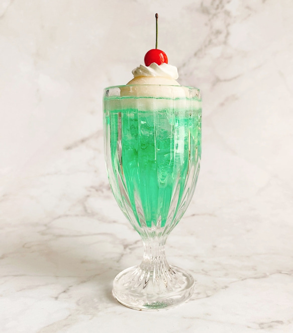 喫茶店のキラキラクリームソーダ フェイクスイーツ ペーパーウエイト スイーツデコ その他インテリア雑貨 momoxx 通販 18920573 ...