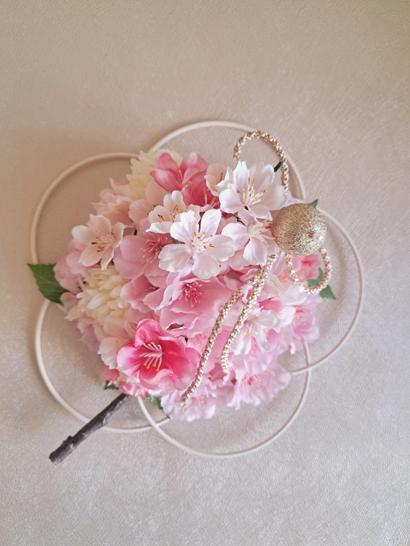 咲く。サクラに癒されて リース yo. yo. yo. sen 通販 18925610｜Creema(クリーマ)