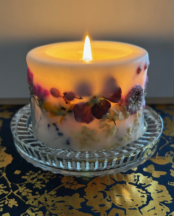 天然素材 可憐なボタニカルキャンドル キャンドル・キャンドルホルダー Onka 通販 18928937｜Creema(クリーマ)