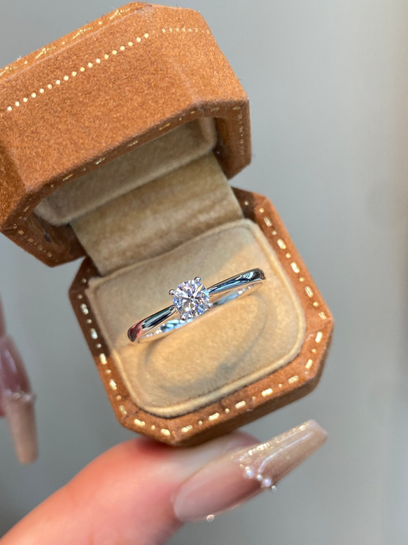 天然ダイヤモンドリング0.3ct k18 指輪・リング パール大好き(購入前にコメント) 通販 18934164｜Creema(クリーマ)