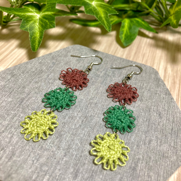 ニャンドゥティアクセサリー ピアス イヤリング ピアス（フック・チェーン） まち 通販 18935833｜Creema(クリーマ)