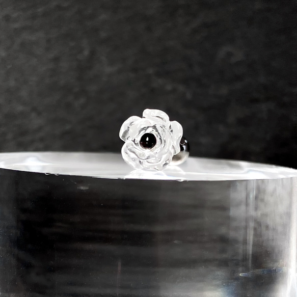 「colorless flower」 14G / 16G ストレートバーベル ピアス ピアス（スタッド・一粒） NOSTALGIA WORKS ...