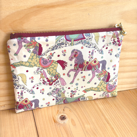 リバティ はがきサイズ フラットポーチ＜My Little Pace＞(マイリトルペース) ポーチ AQUADrop 通販 18979131 ...