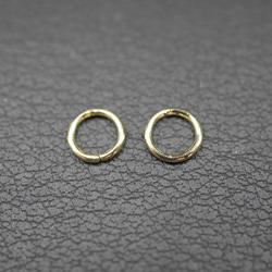 【14KGF】丸カン（開閉タイプ） 0、8×6mm 2個 121 金具・チェーン KAZEYA－かぜやー 通販 19012754｜Creema(クリーマ)