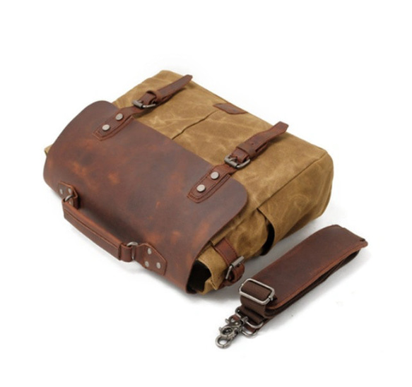 【人気作品】大人気！本革×帆布 トレンディなメッセンジャーバッグショルダーバッグオイルワックスキャンバス ショルダーバッグ（メンズ） ささき ...