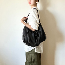 【受注生産】A4対応・軽量・2wayオーガンジーショルダーバッグ（ブラック） ショルダーバッグ yaya 通販 19048474｜Creema ...