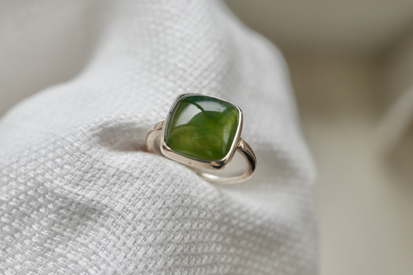 [お抹茶カラーのvesuvianite]ring 指輪・リング STUDIO TENTEN 通販 19048575｜Creema(クリーマ)