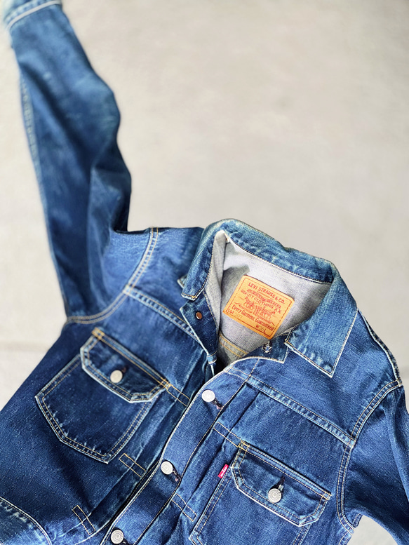 リーバイス 507xx LVC クラシック プレーン バージョン ヴィンテージ デニム ジャケット ヴィンテージ コート ジャケット 河水山 ...