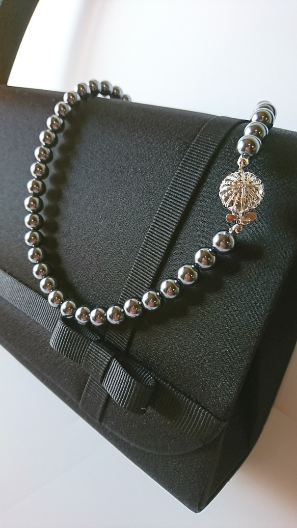 黒蝶パール風ネックレス ネックレス・ペンダント AS´ 通販 19057086｜Creema(クリーマ)