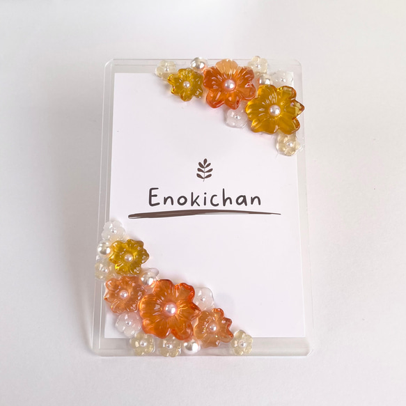 【B7】 魅花 硬質デコケース(オレンジ) フォトフレーム・写真立て Enokichan 通販 19072155｜Creema(クリーマ)