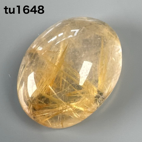 ヘマタイトインルチルクォーツ 17ミリ ルース Tu1648 天然石 pinky 通販 19090746｜Creema(クリーマ)