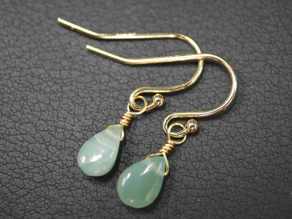 【14KGF】グランディディエライトの1粒ピアス 274 ピアス（フック・チェーン） KAZEYA－かぜやー 通販 19094278｜Creema(クリーマ)