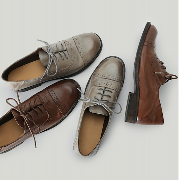 レースアップシューズ マニッシュシューズ レディース 本革 レザー フラットシューズ 靴 ペタンコ カッター 25.5 スニーカー ...