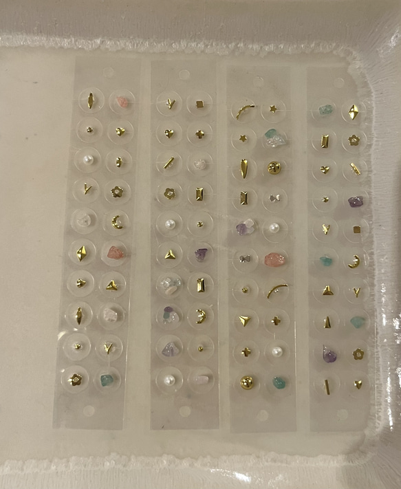 4点セット 耳つぼジュエリー 春 イヤリング・ノンホールピアス nature-nana 通販 19115666｜Creema(クリーマ)