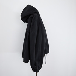 超軽量 撥水加工 アシンメトリー バックギャザー ジャンパー ブラック 0680BK ジャケット SWiMMY Clothing 通販 19118517｜Creema(クリーマ)