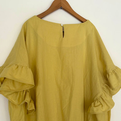 ★ふんわりフリルの大人かわいいワンピース 綿麻 * ワンピース cf-coco 通販 19132793｜Creema(クリーマ)