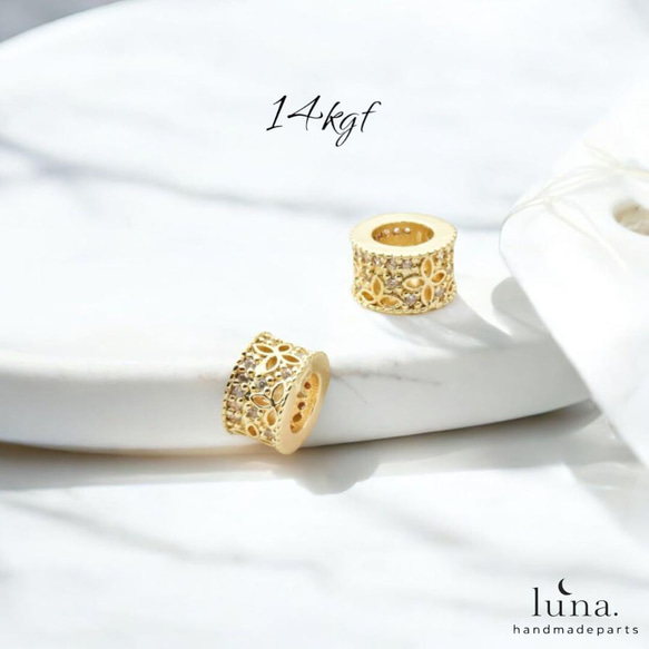 【14kgf】ロンデル 3個セット ブレスレット ハンドメイド 作成 金具・チェーン luna.handmade parts 通販 19137227｜Creema(クリーマ)