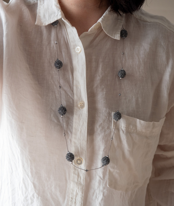 おんぷ（クロッシェボールのネックレス） ネックレス・ペンダント K.G.A.M 通販 19142936｜Creema(クリーマ)