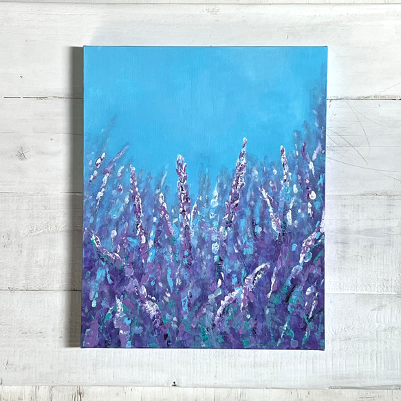 ★原画★ ラベンダーの輝き アクリル画 F3キャンバス 送料無料 絵画 Marine Medley 通販 19148903｜Creema(クリーマ)
