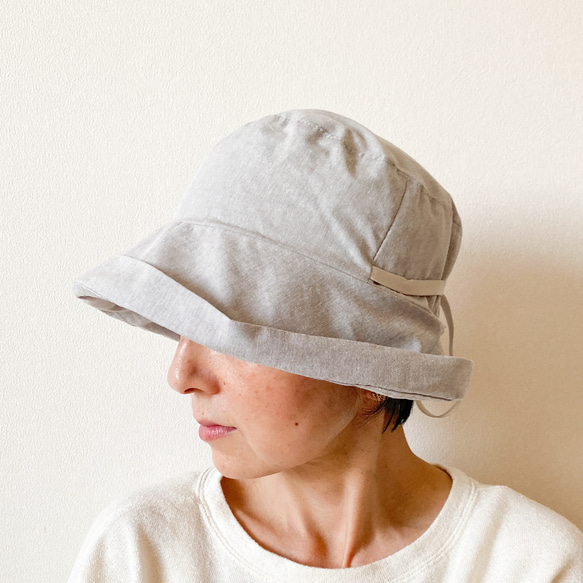 【医療用帽子型紙&レシピ】アウトドアにも！つば広帽子の型紙：フリーサイズ 紫外線カット 日除け 子供サイズ 商用利用可 型紙 シンプリン ...