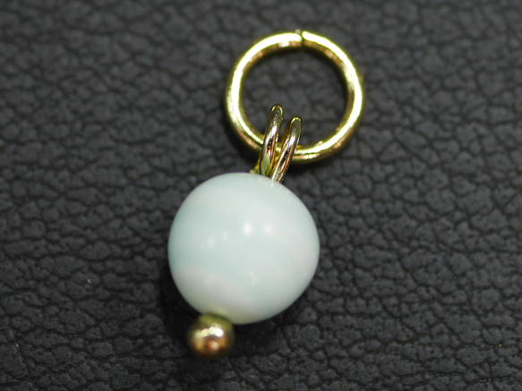 【14KGF】6mmブルーアラゴナイトの1粒ペンダントトップ 430 ペンダントトップ KAZEYA－かぜやー 通販 19161467｜Creema(クリーマ)