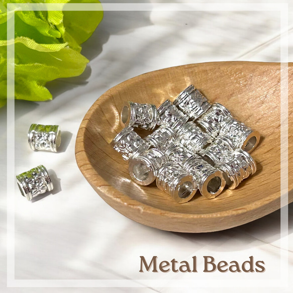 メタルビーズ 10個 MT299 スペーサー 白銀 ロンデル シルバー 素材 紐 パーツハンドメイド アクセサリーパーツ ビーズ とんぼ玉 ...