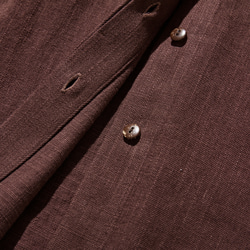 立体タックが美しい コットンリネン ルーズシルエットシャツ ベージュ ワイン 250415-3 ブラウス fall-in&co(talent ...