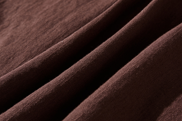 立体タックが美しい コットンリネン ルーズシルエットシャツ ベージュ ワイン 250415-3 ブラウス fall-in&co(talent ...