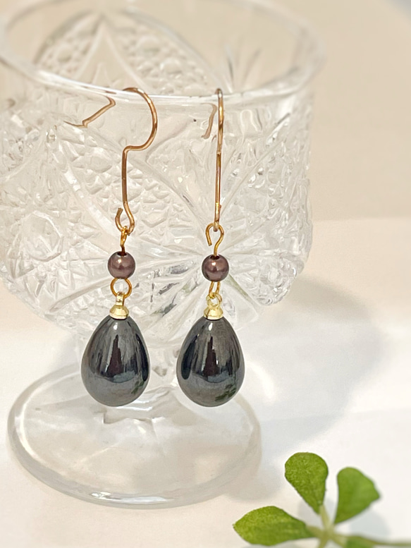 42 ドロップパールのイヤリング イヤリング・ノンホールピアス micorte 通販 19178597｜Creema(クリーマ)