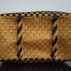 まるごと洗えるバッグ パサールバッグ トートバッグ プラカゴ MSサイズ ブラック×ゴールド かごバッグ きょん 通販 19180273 ...