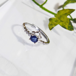 特価！9月誕生石「小さい青ティアラ」天然ロイヤルサファイア ピンキーリング 指輪・リング 天然石アクセサリーのfiracia 通販 ...