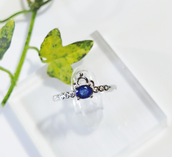 特価！9月誕生石「小さい青ティアラ」天然ロイヤルサファイア ピンキーリング 指輪・リング 天然石アクセサリーのfiracia 通販 ...