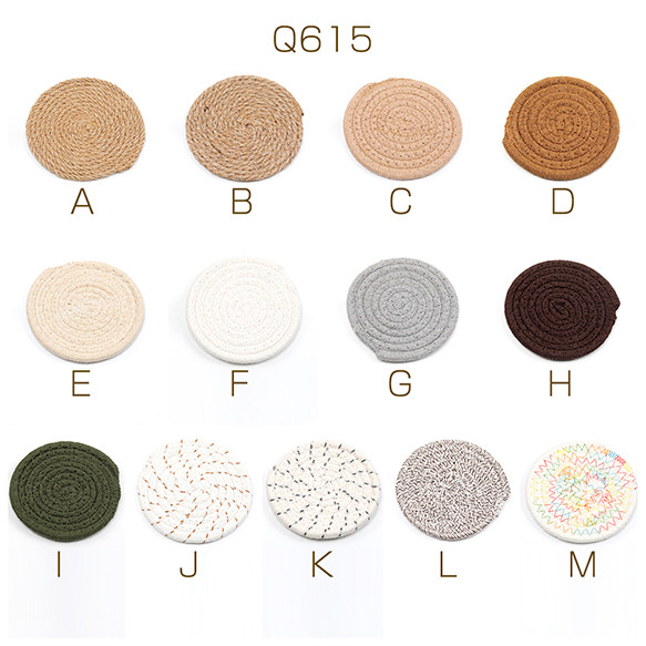 Q615-A 3個 コースター リネン 手編み 和風コップ敷き ボウルマット 北欧風コースター 3 x（1ヶ） コースター beads&parts【プロフ必読】 通販 19204358 ...