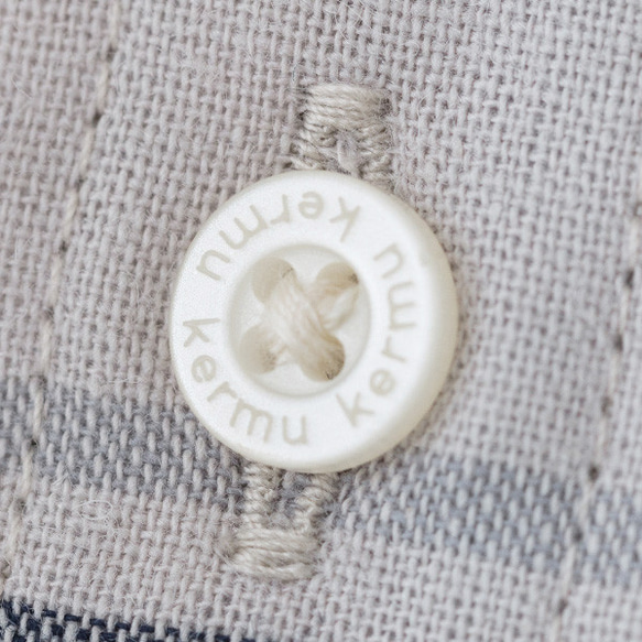 コットンリネン チェック ワイドシャツ ブラウス kermu 通販 19205536｜Creema(クリーマ)